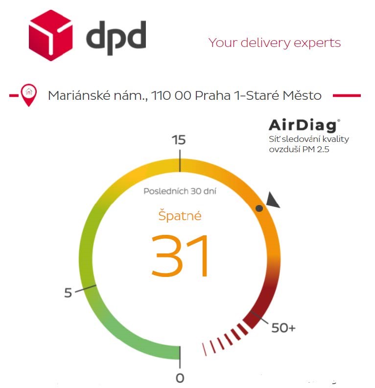 DPD CZ measures air quality and launches special website | Geopost